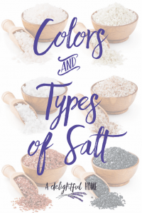 Salt, do you know the different colors and types?