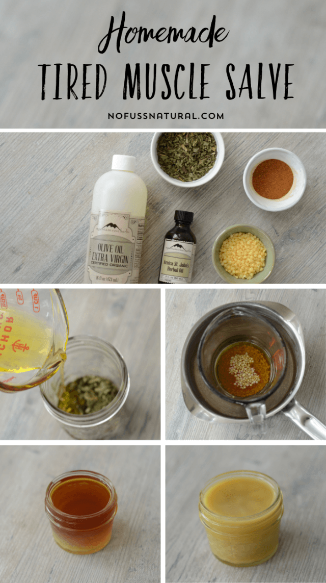 DIY Tired Muscle Salve with Arnica and St. John's Wort - No Fuss Natural